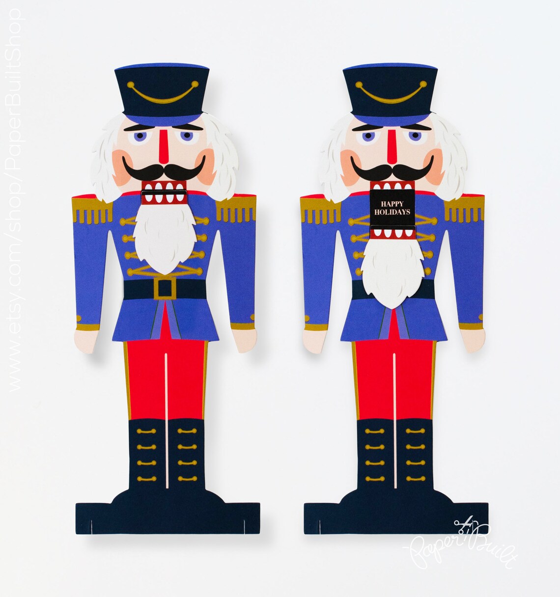 Nutcracker Holiday Card Unique Christmas Card Nutcracker - Etsy