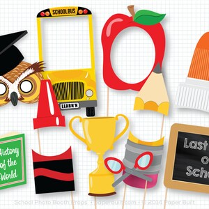 Back to School Photo Booth Props, Editable Chalkboard Sign (digital ...