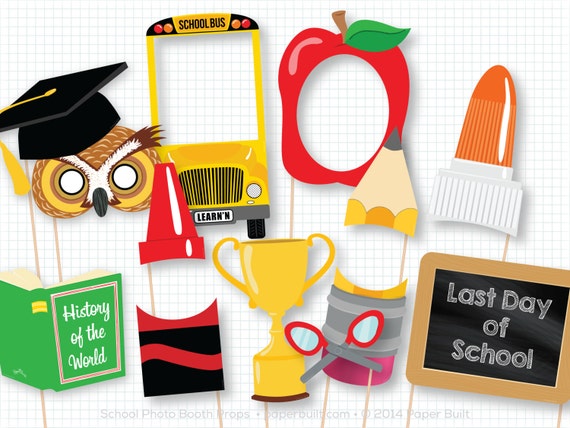 Back to School Photo Booth Props, First Day Photobooth Props, Teacher ...