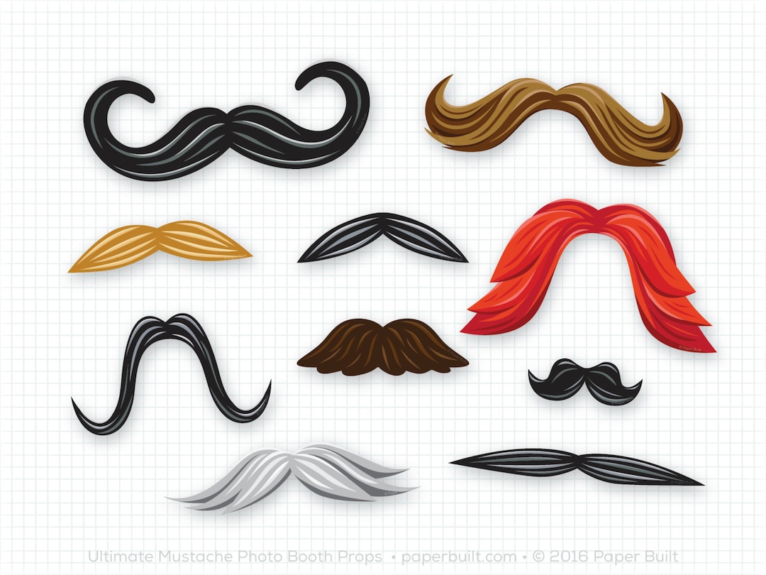 Ultimate Mustache Photo Booth Props, Oversize Photobooth Props, Awesome ...