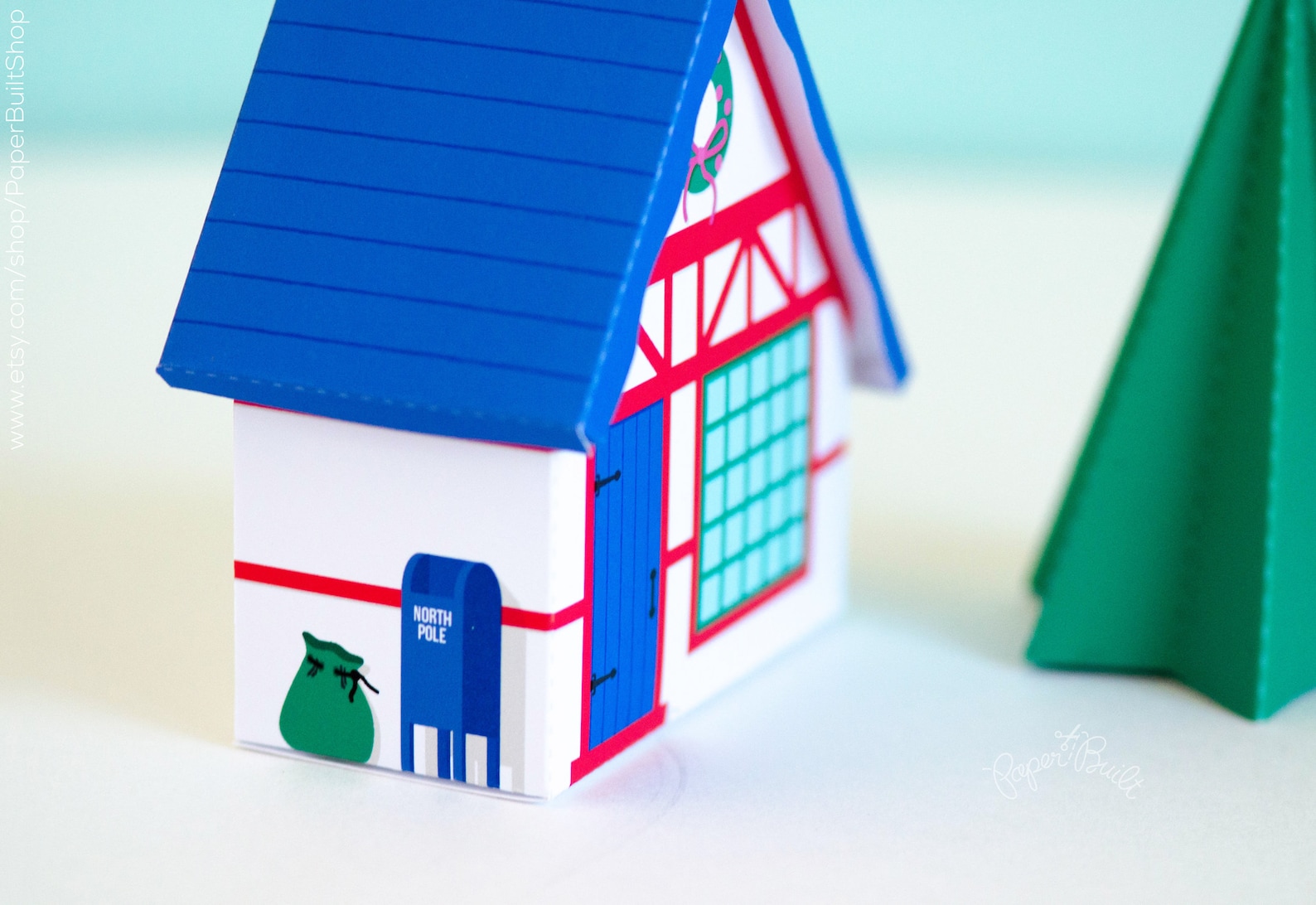 Christmas Village Post Office Christmas DIY North Pole - Etsy