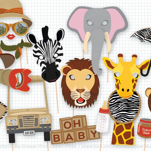 Jungle Photo Booth Props - Etsy