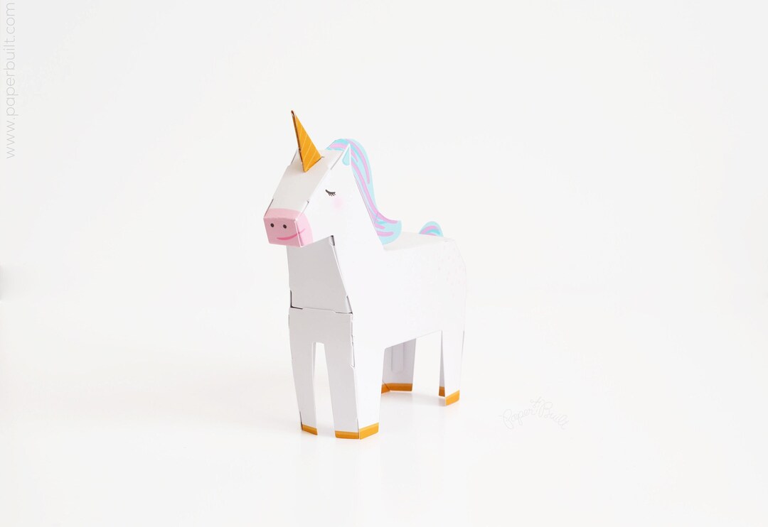 Unicorn Favor Box, DIY Paper Toy, Birthday Party Decoration - Etsy
