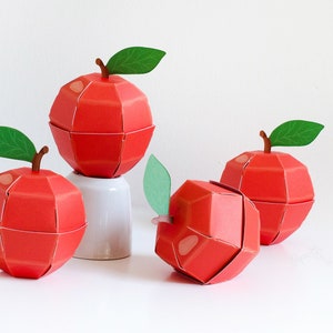 Apple Gift Card Holder, Back to School Occasion Bin, Teacher Gift Box ...