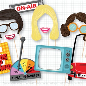 Game Show Photo Booth Props, Photobooth Props, Television, Birthday ...