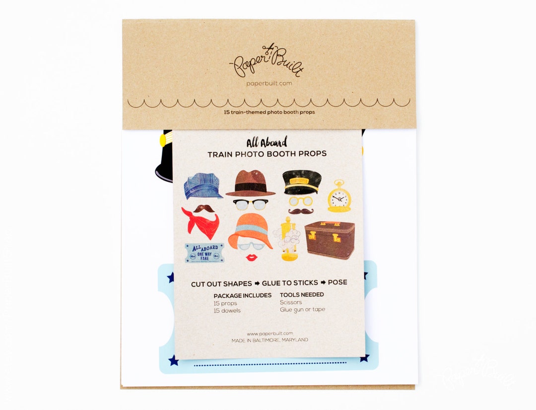 Train Party Photo Booth Prop Kit, Photobooth Prop Kit, Foto Booth Kit ...