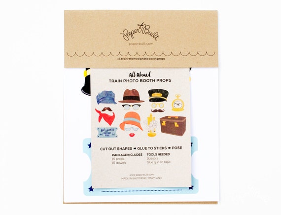 Train Party Photo Booth Prop Kit, Photobooth Prop Kit, Foto Booth Kit ...