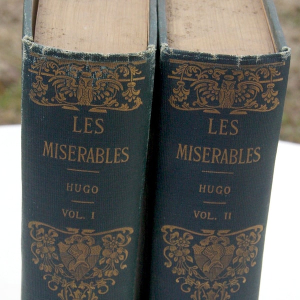 Antique Les Miserables Book - Etsy