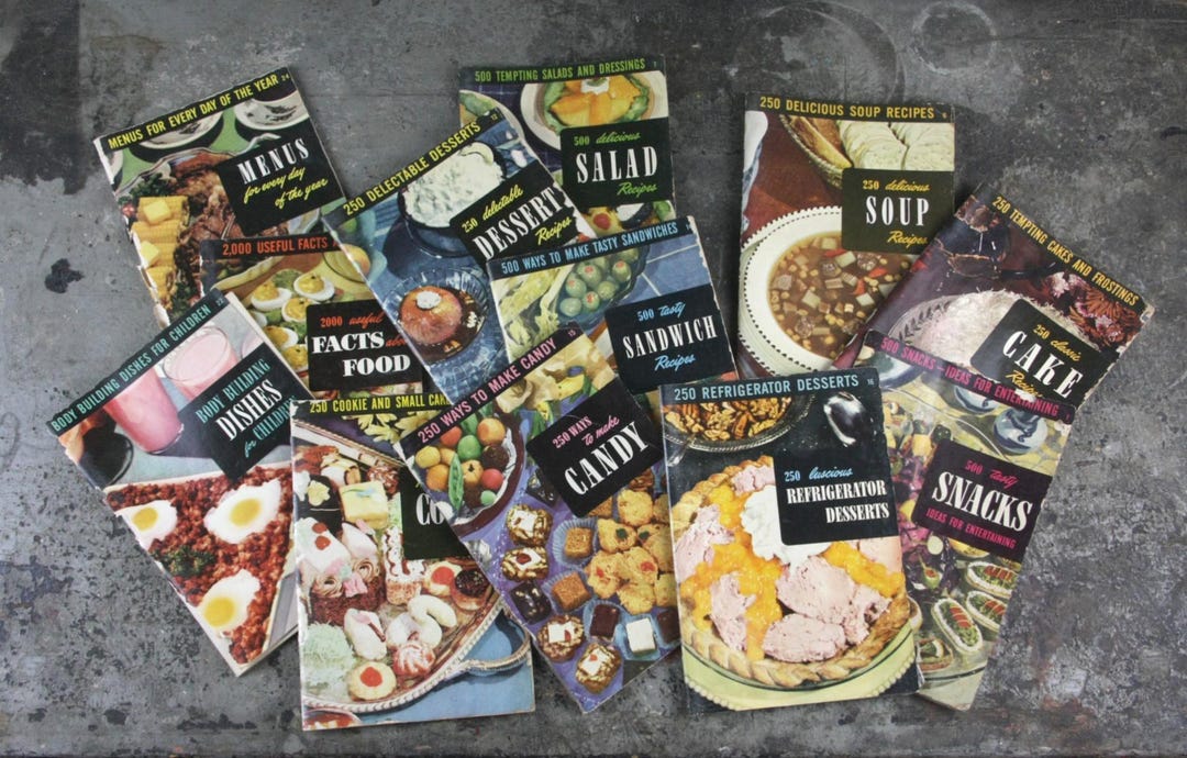 Set of 12 Culinary Arts Institute Cooking Cookbook Booklets, Instant ...