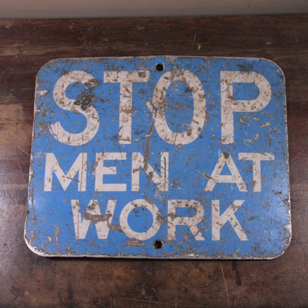 Men at Work Sign - Etsy