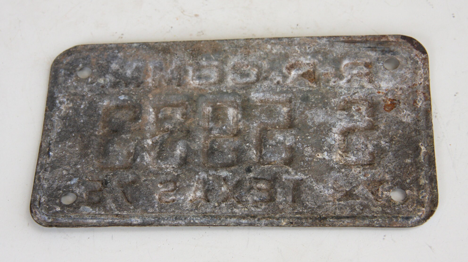 License Plate, Issued by Texas Railroad Commission, 1974-1975, Vintage ...