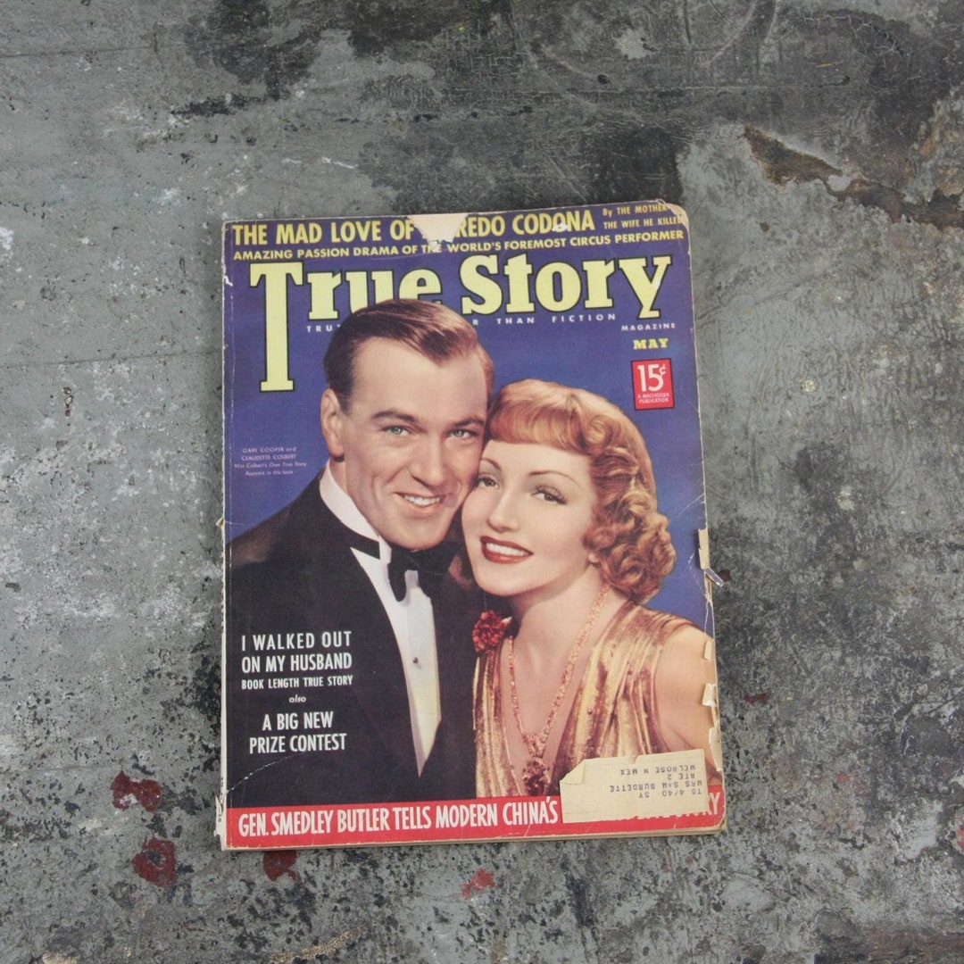 True Story Magazine, May 1938 - Etsy
