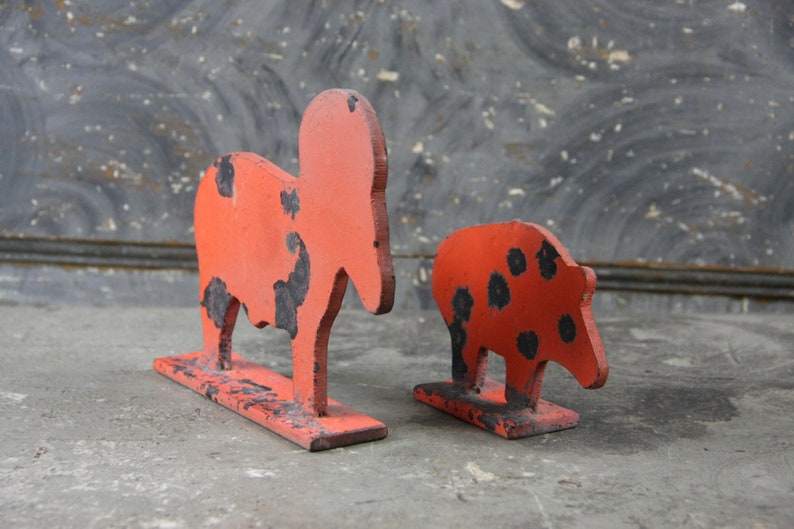 Buy ONE or BOTH Cast Iron Shooting Targets, Goat / Ram and Pig, Painted ...