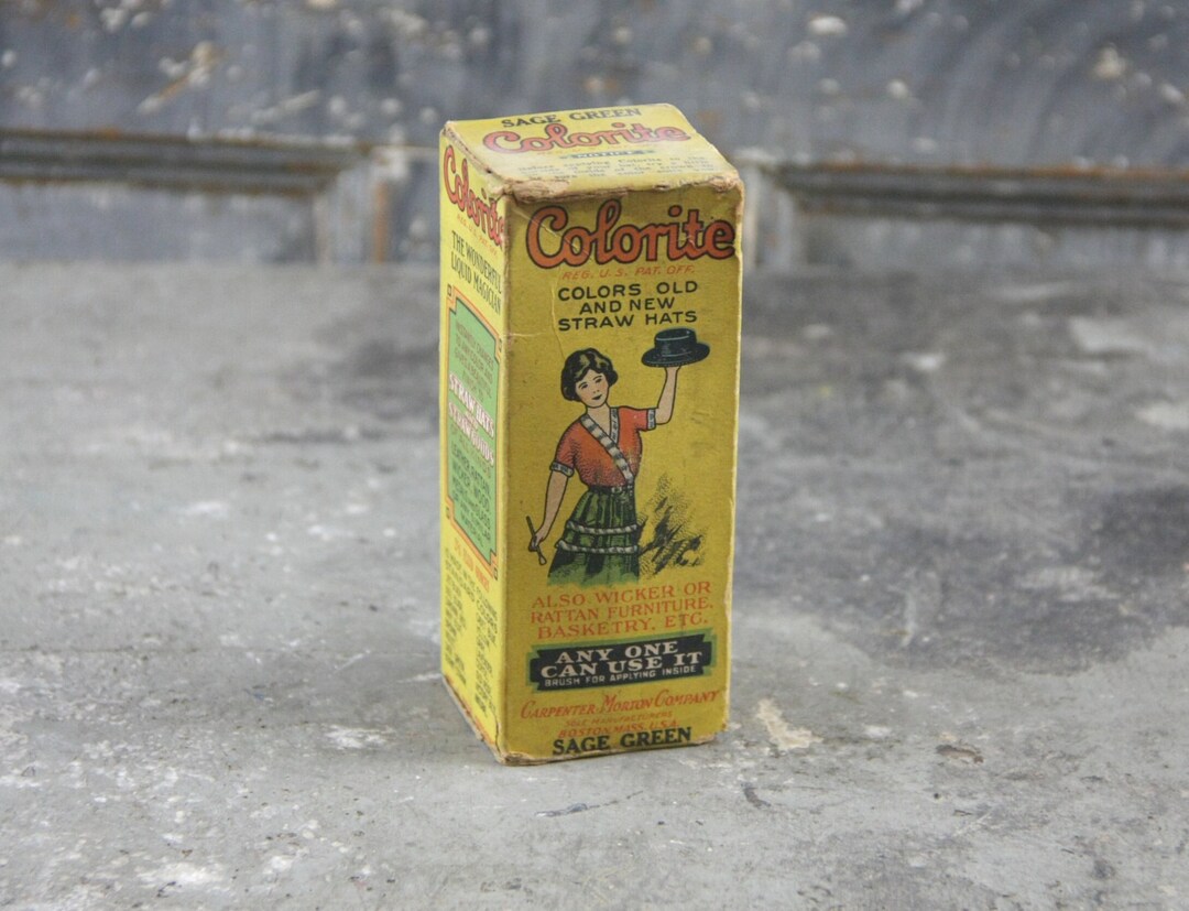 Antique and Rare Colorite Box and Bottle, Factory Sealed, Never Opened ...