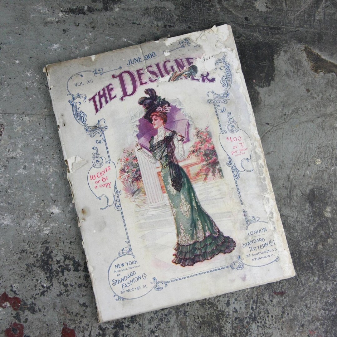 Antique the Designer Magazine, June 1900 - Etsy
