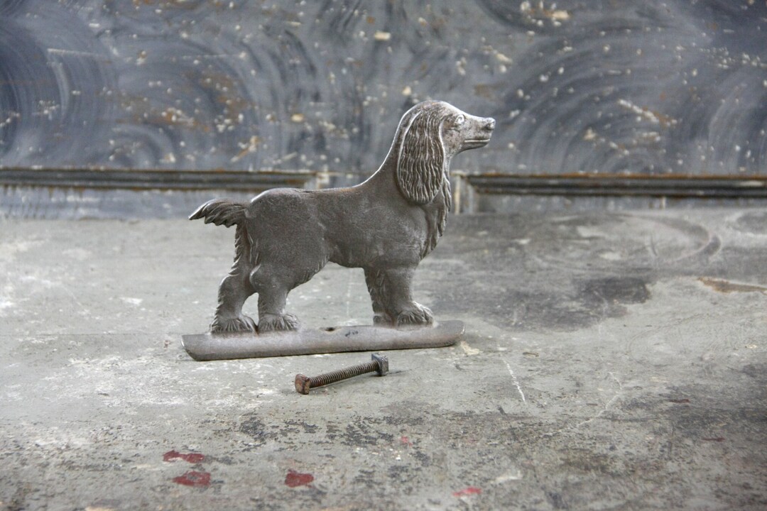 Cocker Spaniel Dog Textured Metal Chain Link Fence Gate - Etsy