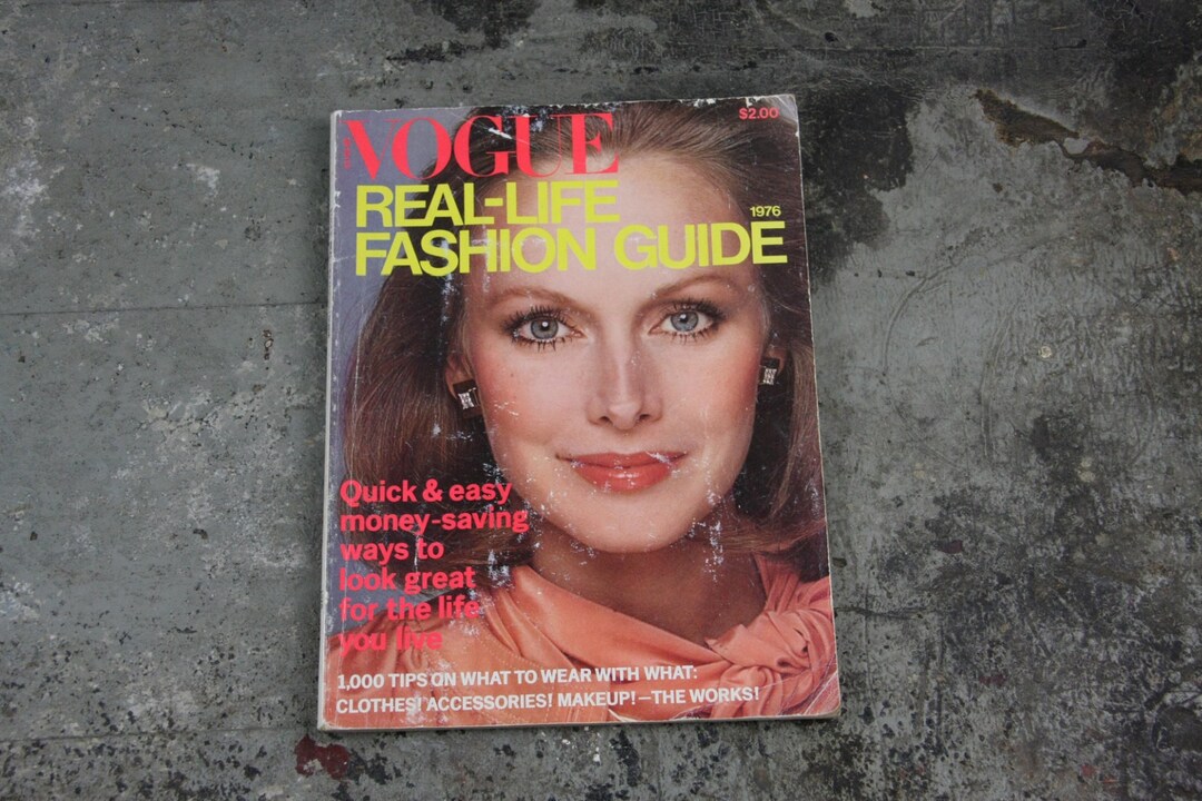 VOGUE Magazine Real-life Fashion Guide 1976, Vintage - Etsy