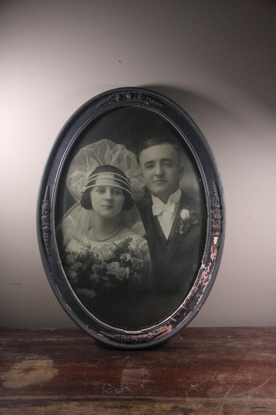 Gorgeous Antique Framed Portrait Photograph of a Young, Attractive ...