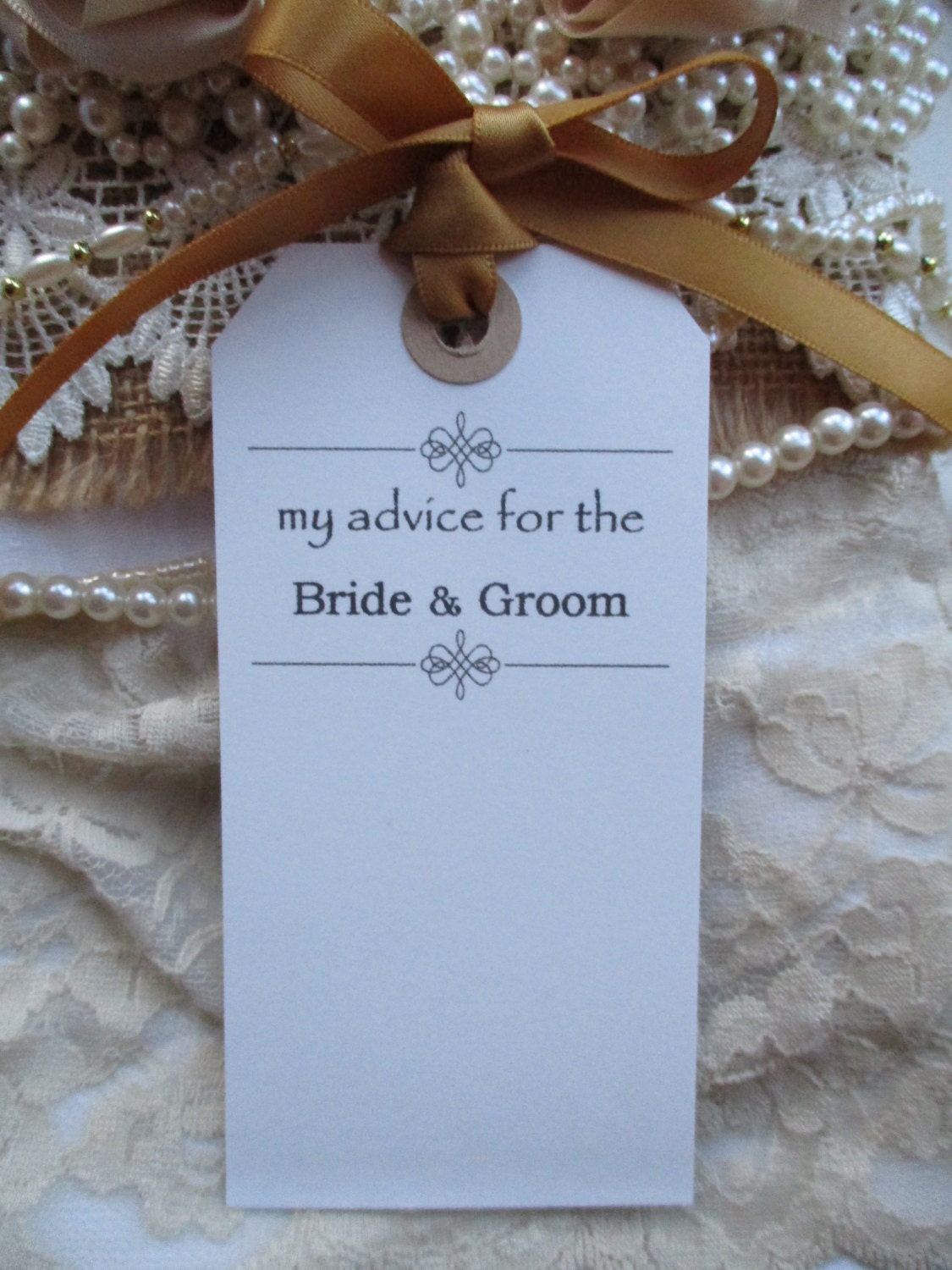 My Advice for the Bride and Groom Tag Wish Tree White | Etsy UK