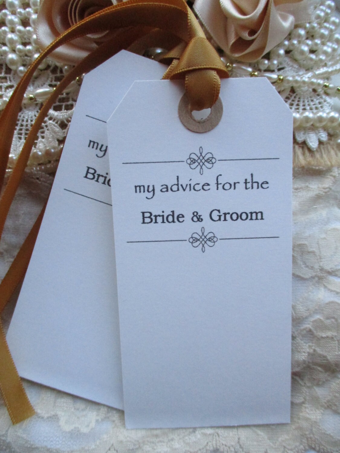 My Advice for the Bride and Groom Tag Wish Tree White | Etsy UK