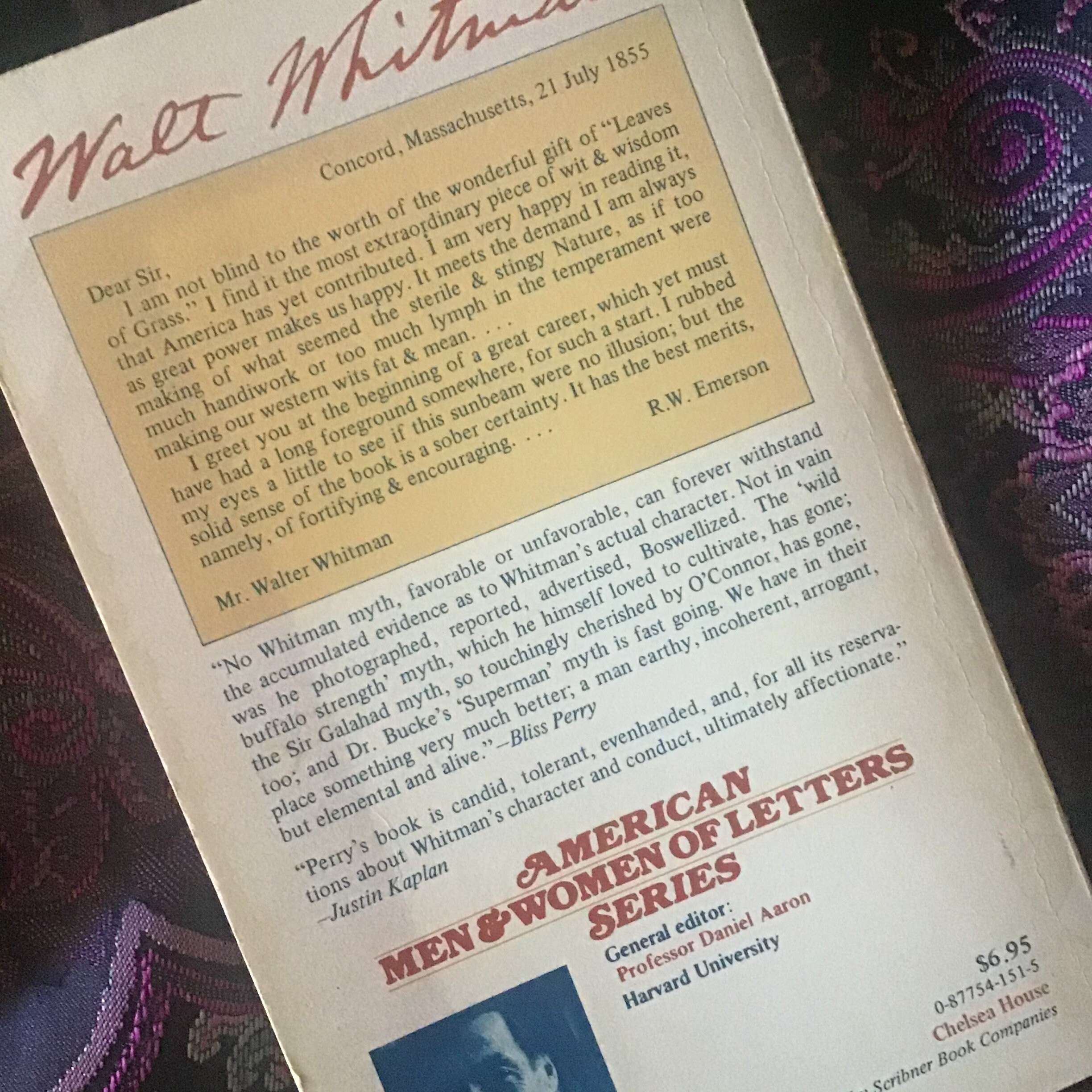 Biography of Walt Whitman - Etsy