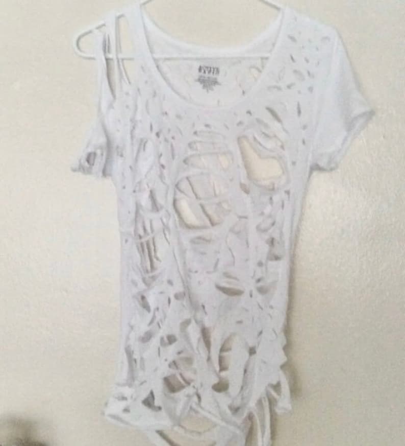 Custom Shredded Tshirt - Etsy