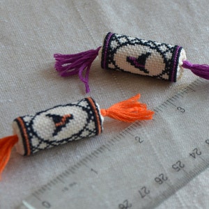 Witch Themed Embroidered Bolster Cushion Witch Hat - Etsy