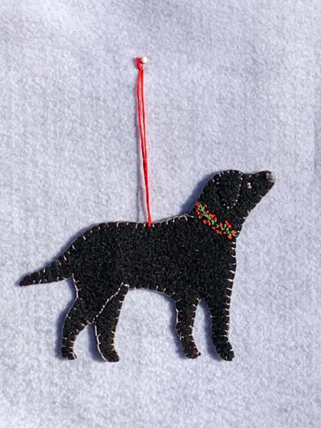 Hand Made Black Lab Christmas Ornament - Etsy