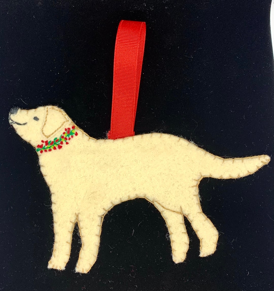 White Labrador Retriever Christmas Tree Ornament - Etsy