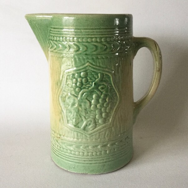 Yellow Ware Pitcher - Etsy