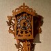 Vintage Fretwork Scrollwork Oak Wood Wall Clock Handmade Battery ...