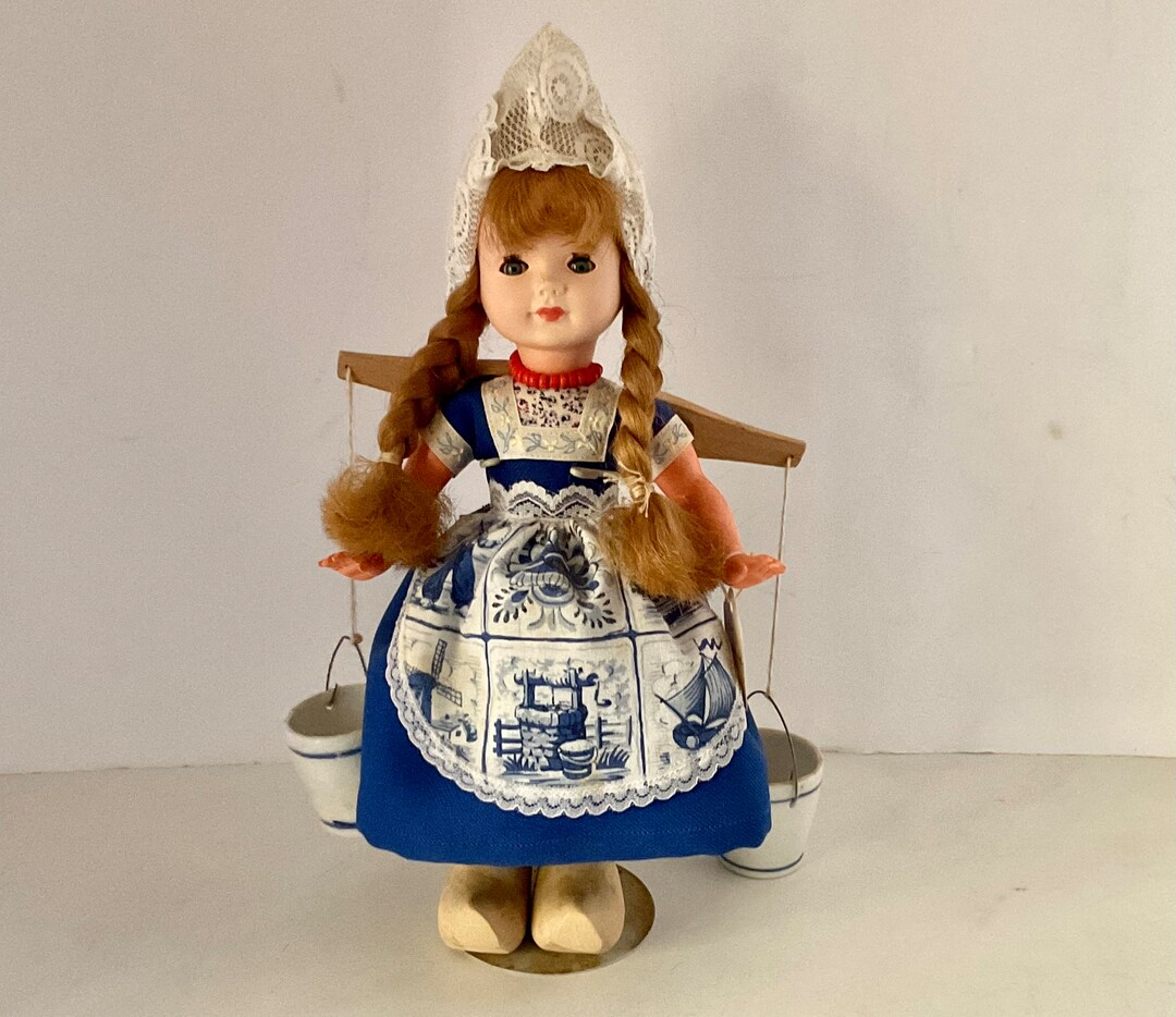 Dutch Milk Maid Doll 11 Made in Holland Costume Souvenir - Etsy