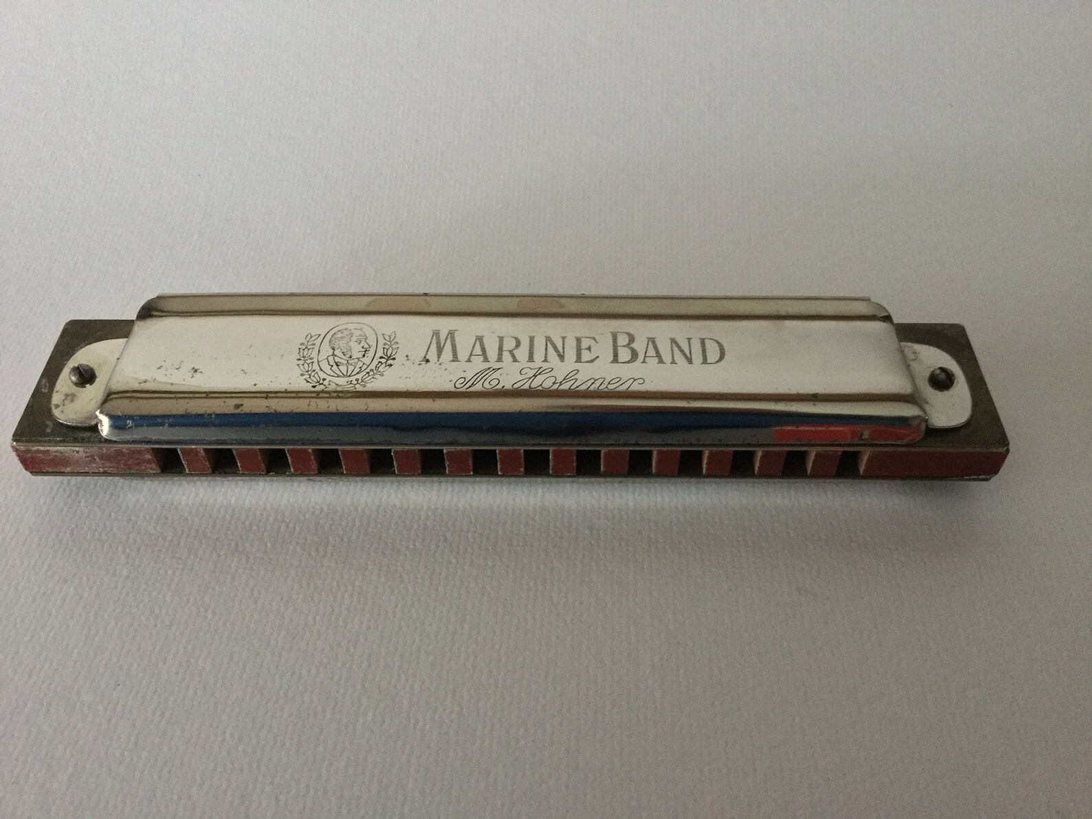 Vintage HARMONICA by M. HOHNER Marine Band 365 w/ Box Key G | Etsy