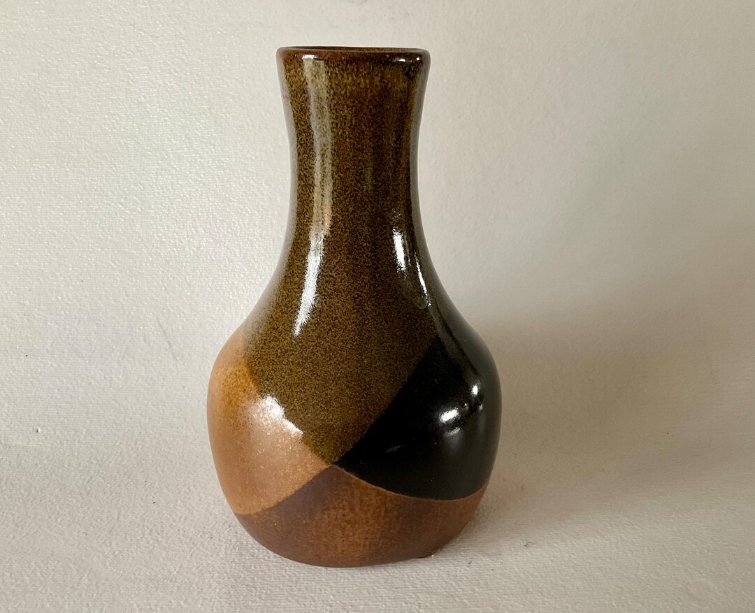 Mcm POTTERY CRAFT Usa Stoneware Dip Glaze Bud Vase 6" Robert Maxwell - Etsy