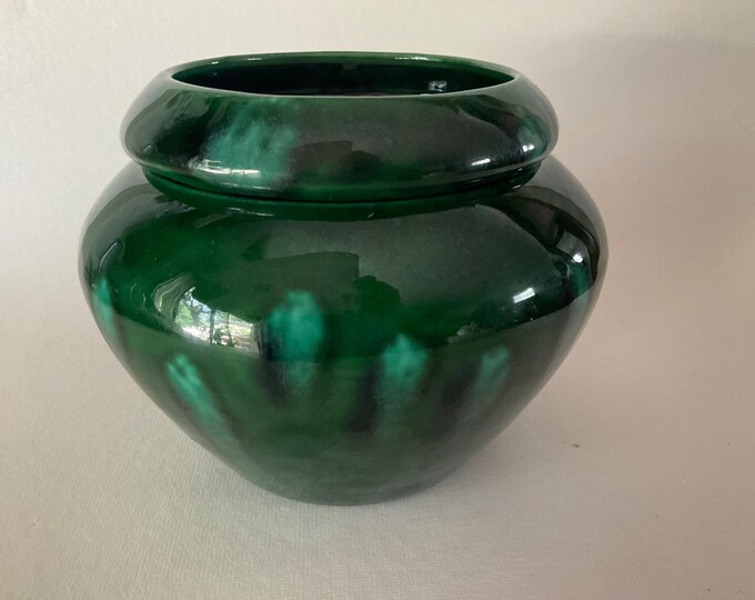 The Violet Pot Green Drip Glaze Pottery Self Watering Planter C1997 - Etsy
