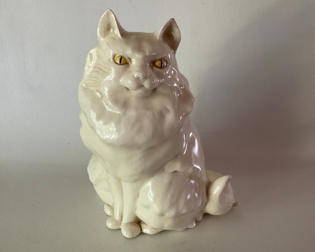 ANTHONY Freeman Mcfarlin Seated Persian CAT # 175 White Florentine ...