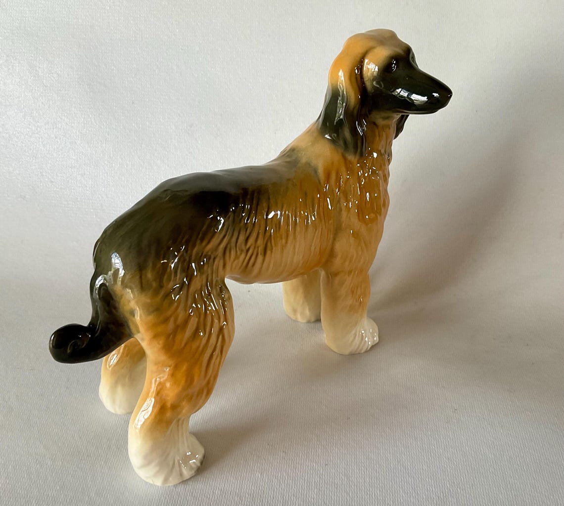 Vintage Large Coopercraft Ceramic AFGHAN HOUND Dog Figure 7" England - Etsy