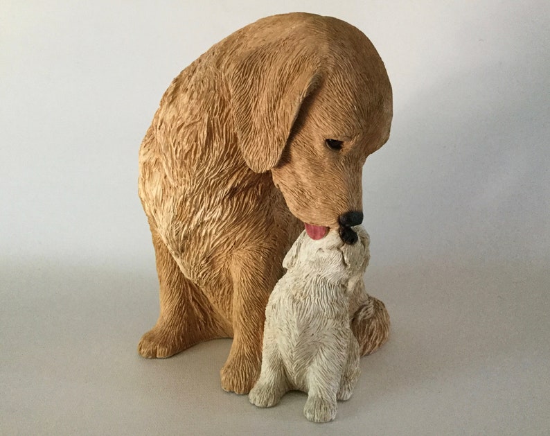 Sandicast GOLDEN RETRIEVER Dog & PUP K392 7 Cast Stone - Etsy