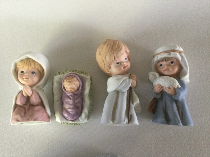 HOMCO Children's NATIVITY 4 Pc Set No 5258 W/ Mirror - Etsy