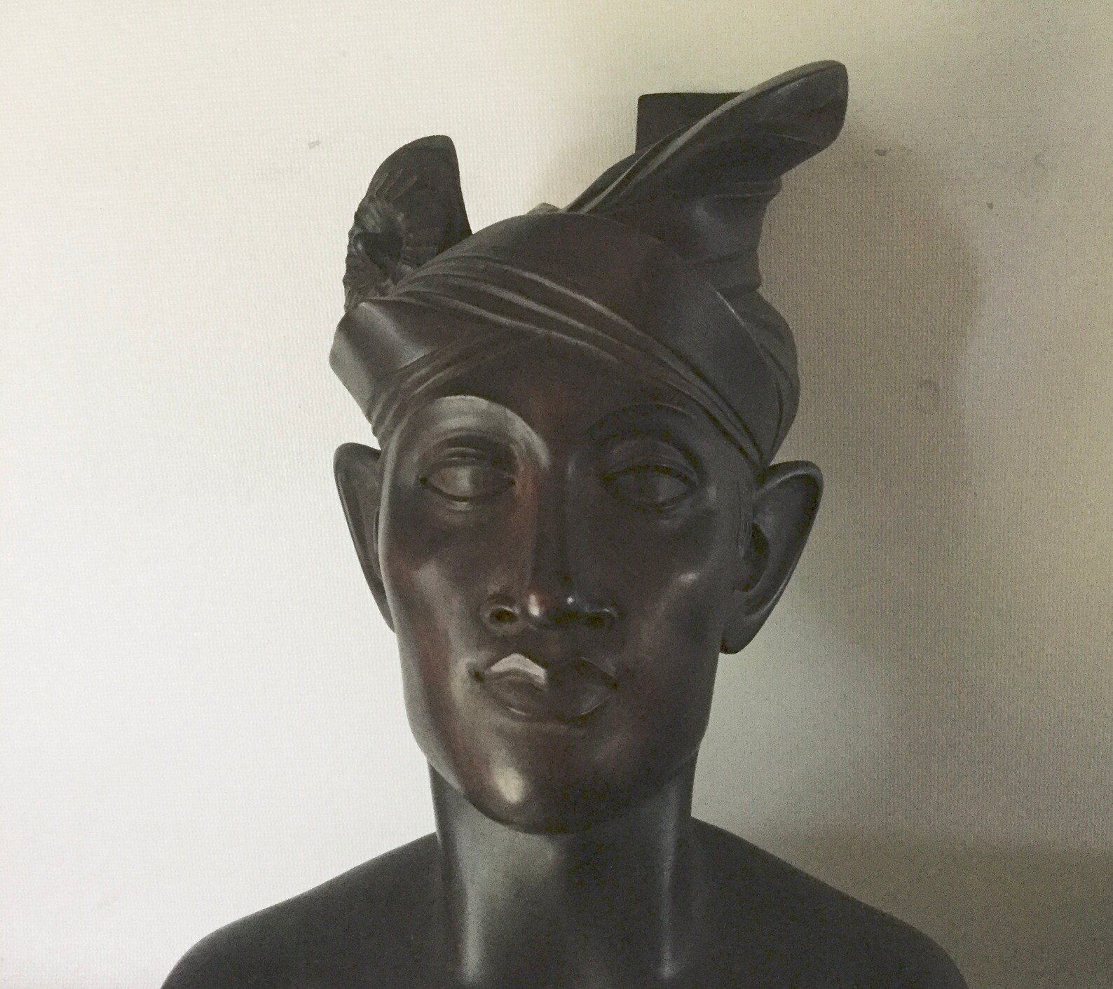 13" Vintage Wood Carvings Busts Bali Prince & Princess Wedding ...