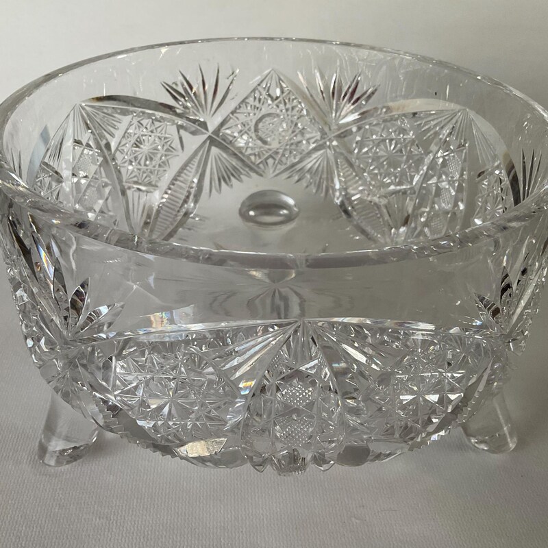 American Brilliant Cut Glass - Etsy