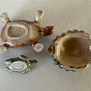 WADE Porcelain TURTLE 2pc Ashtray Miniature Figurine England Vintage - Etsy