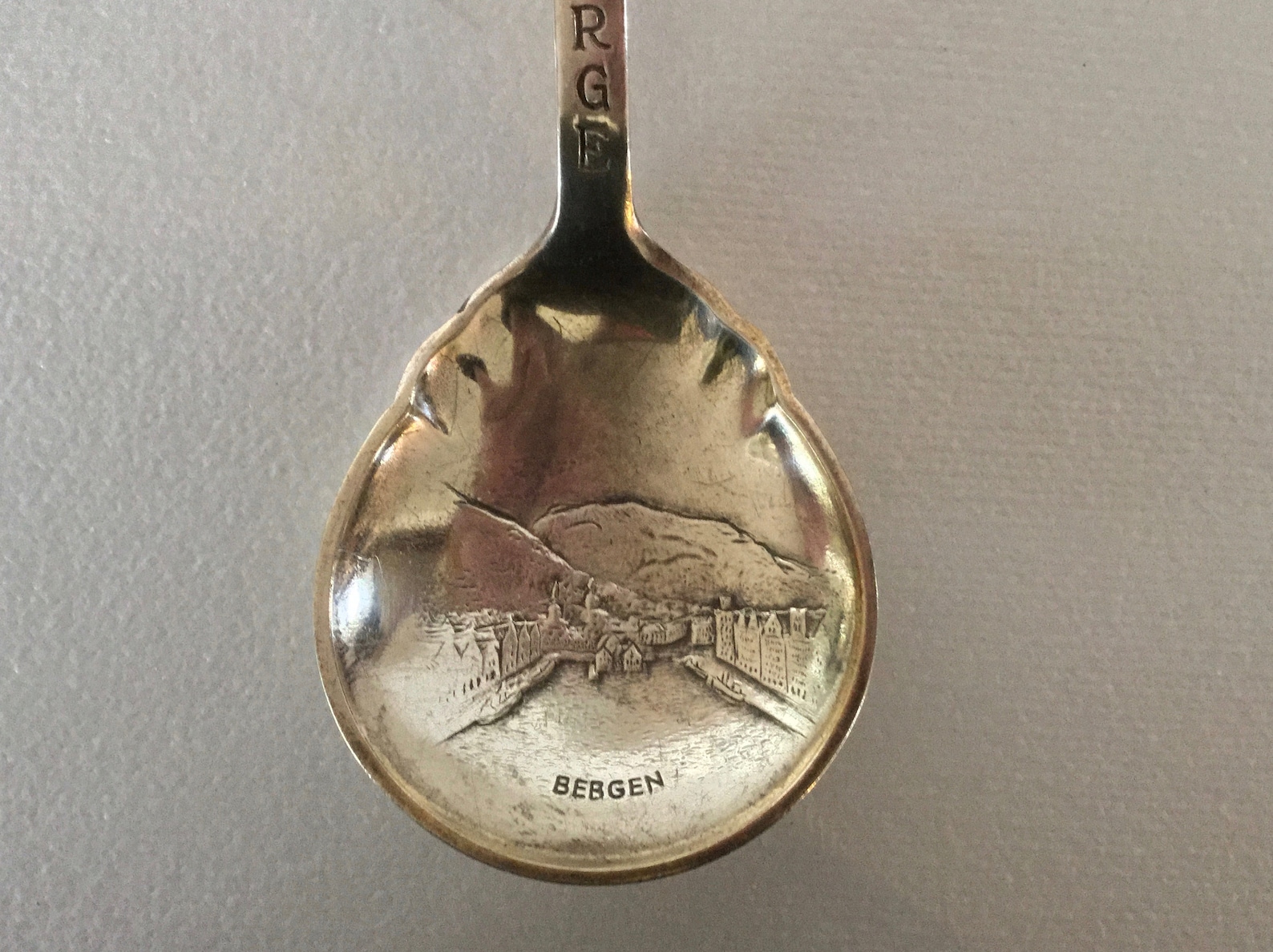 NORWAY Silver Souvenir SPOON Bergen Hallmarks Vintage | Etsy