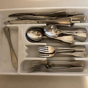 50 Pc Set Oneida AMERICAN COLONIAL Heirloom Cube Stainless Satin ...