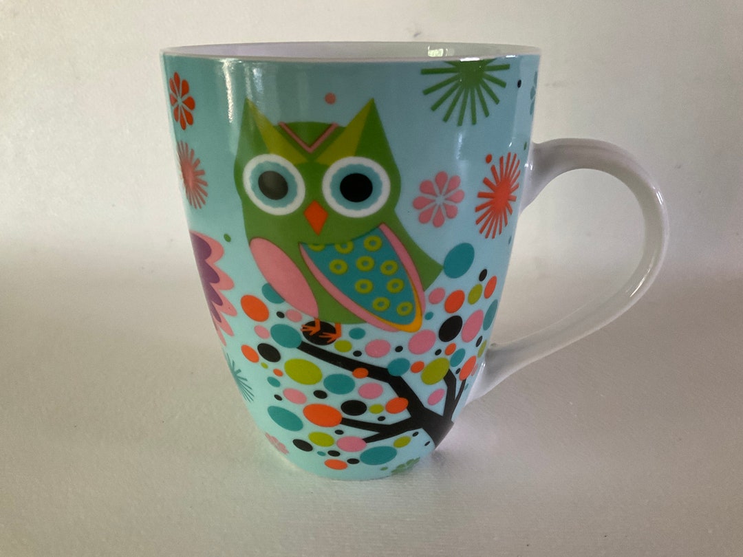 Nicole Brayden Stylized OWL Mug 12 Oz - Etsy
