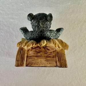 Kurt Adler 9 Pc Black BEAR NATIVITY Set Resin 3 1/2 Inch Scale ...