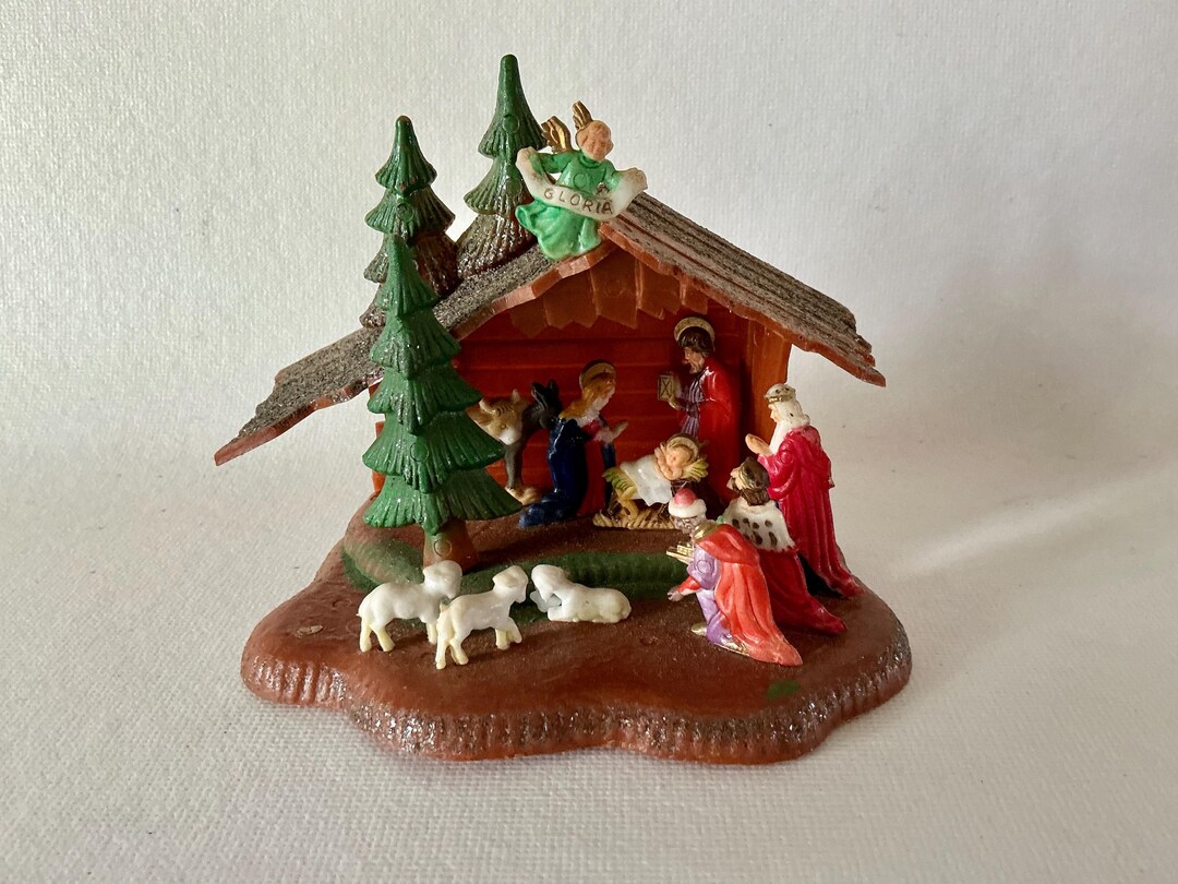 Vintage One Piece NATIVITY SET Hard Plastic Hong Kong 1960s - Etsy