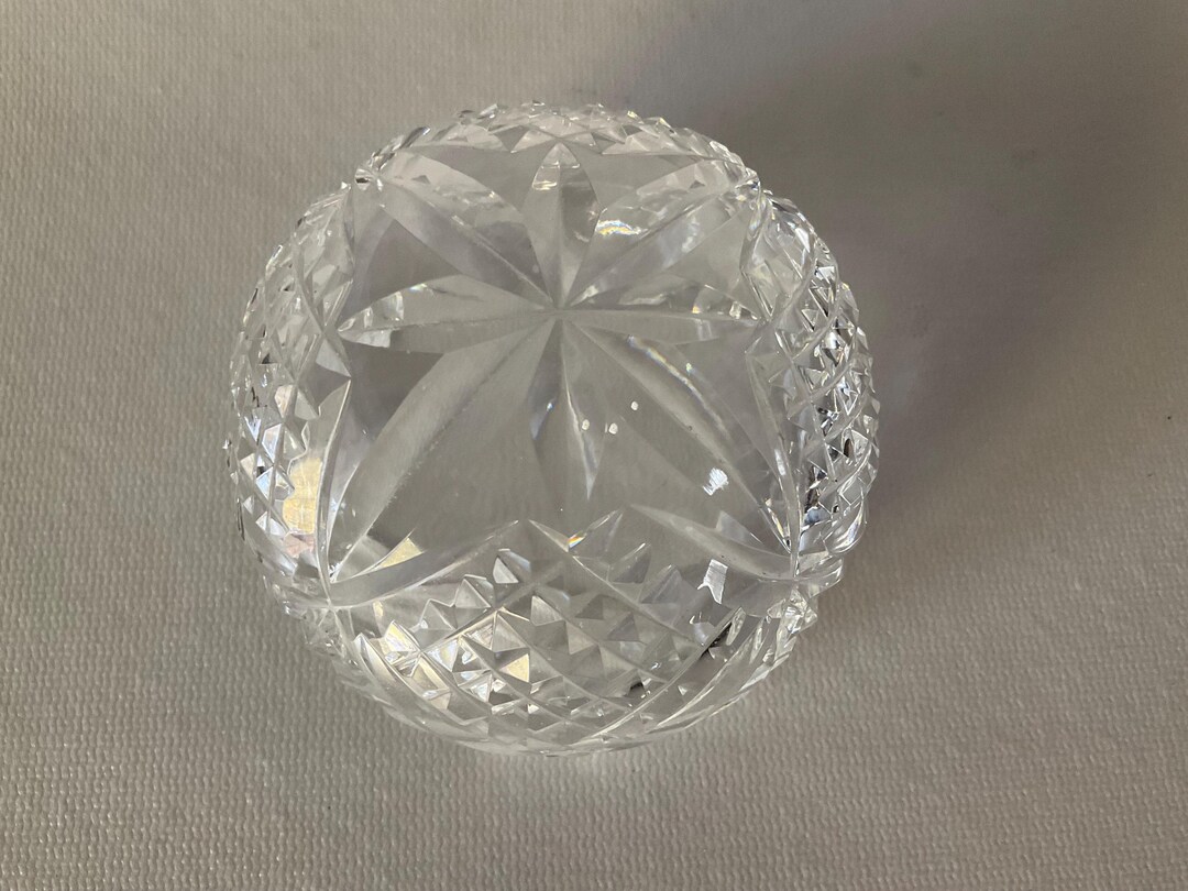 Waterford Cut Crystal Paperweight Round Hollow Dome Paperweight 780-15 ...