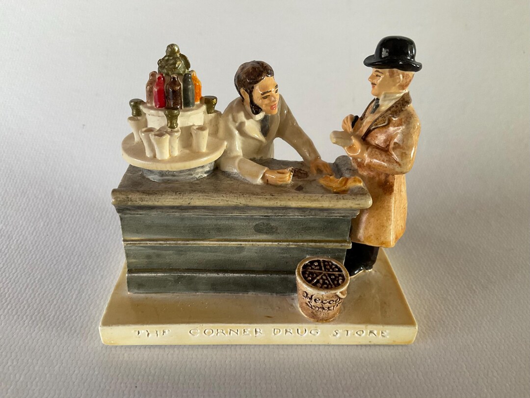 Sebastian Miniature the Corner Drug Store C1949 Usa Pharmacist Hand ...