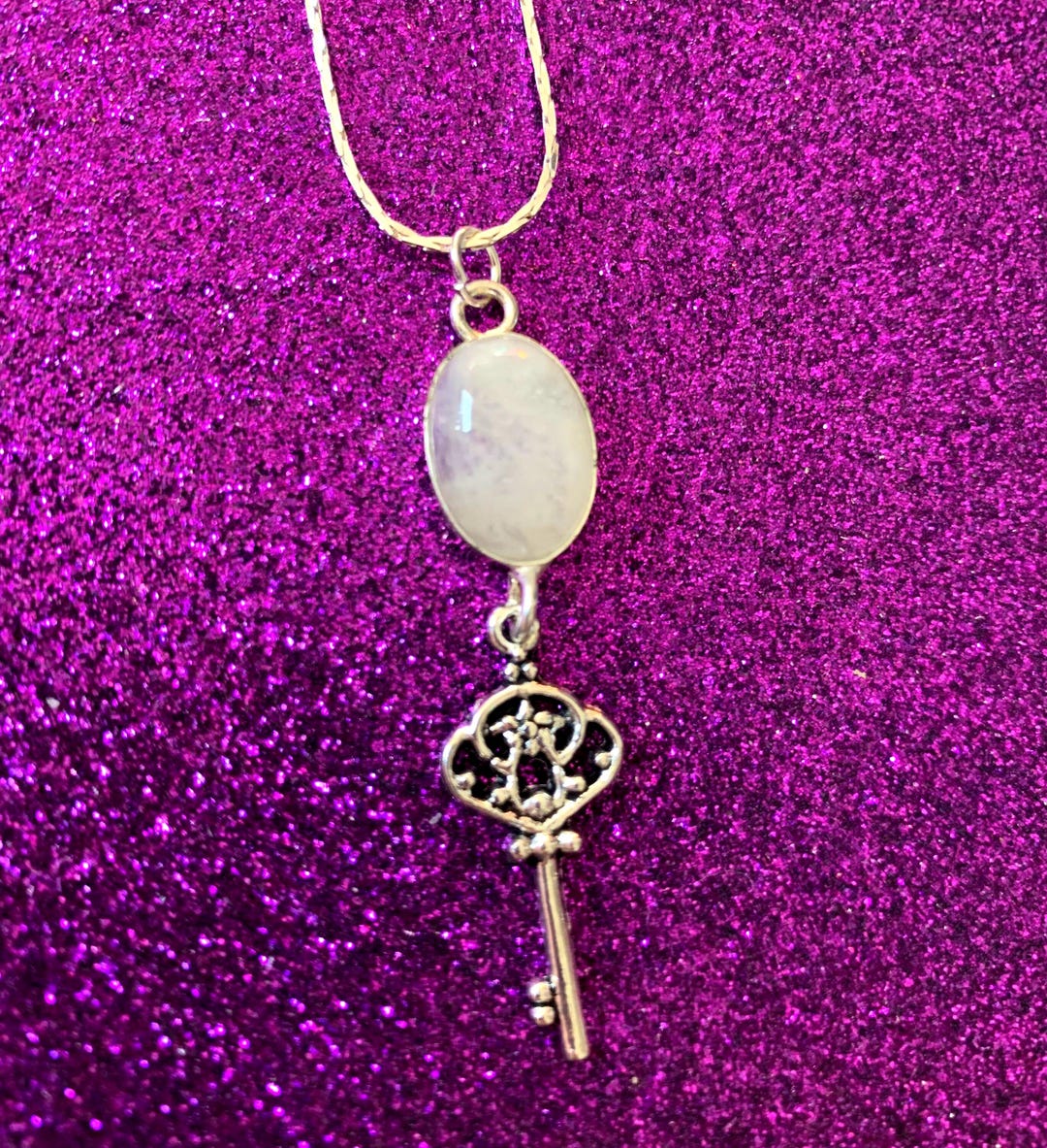 Moonstone Key Pendant, Goddess Hekate Signet Jewelry, Crossroads ...